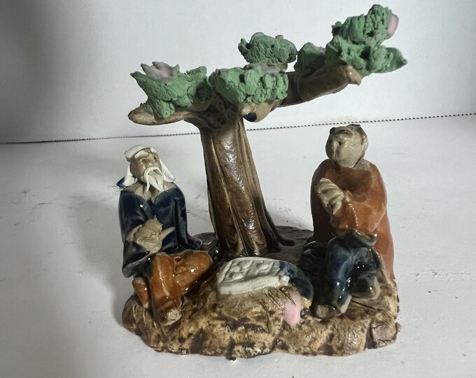 Bonsai Figurine,bonzai Figurines,mudman Statue,chinese Mud Man,chinese ...