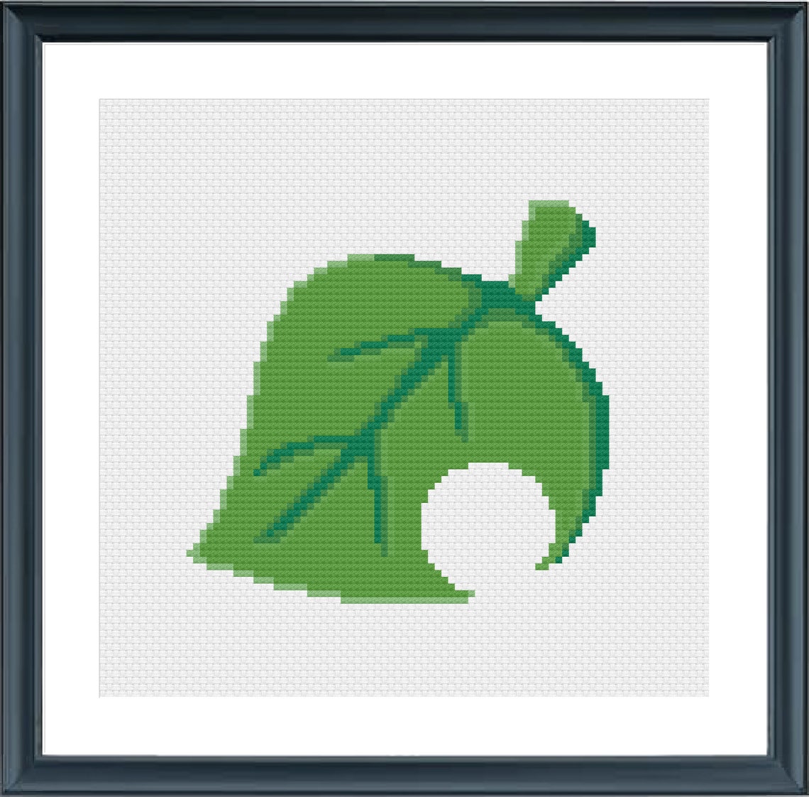 Item Leaf Animal Crossing Cross Stitch Pattern - Etsy