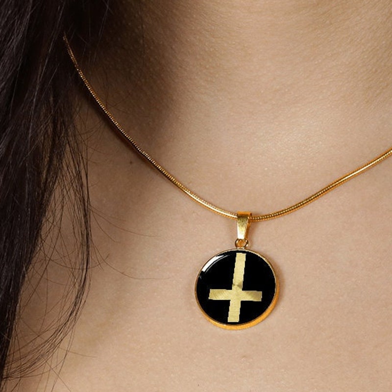 Inverted Cross Necklace - Etsy