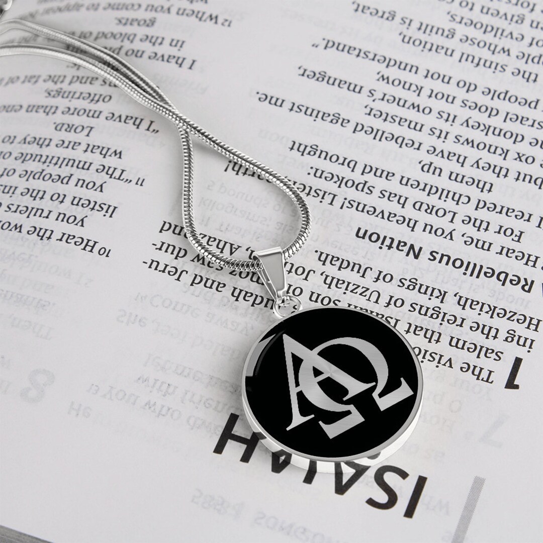 Alpha and Omega Necklace - Etsy