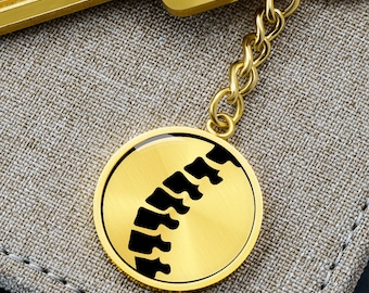 Human Cervical Vertebra Keychain, Spine Bone Charm Key Accessorie. - Etsy