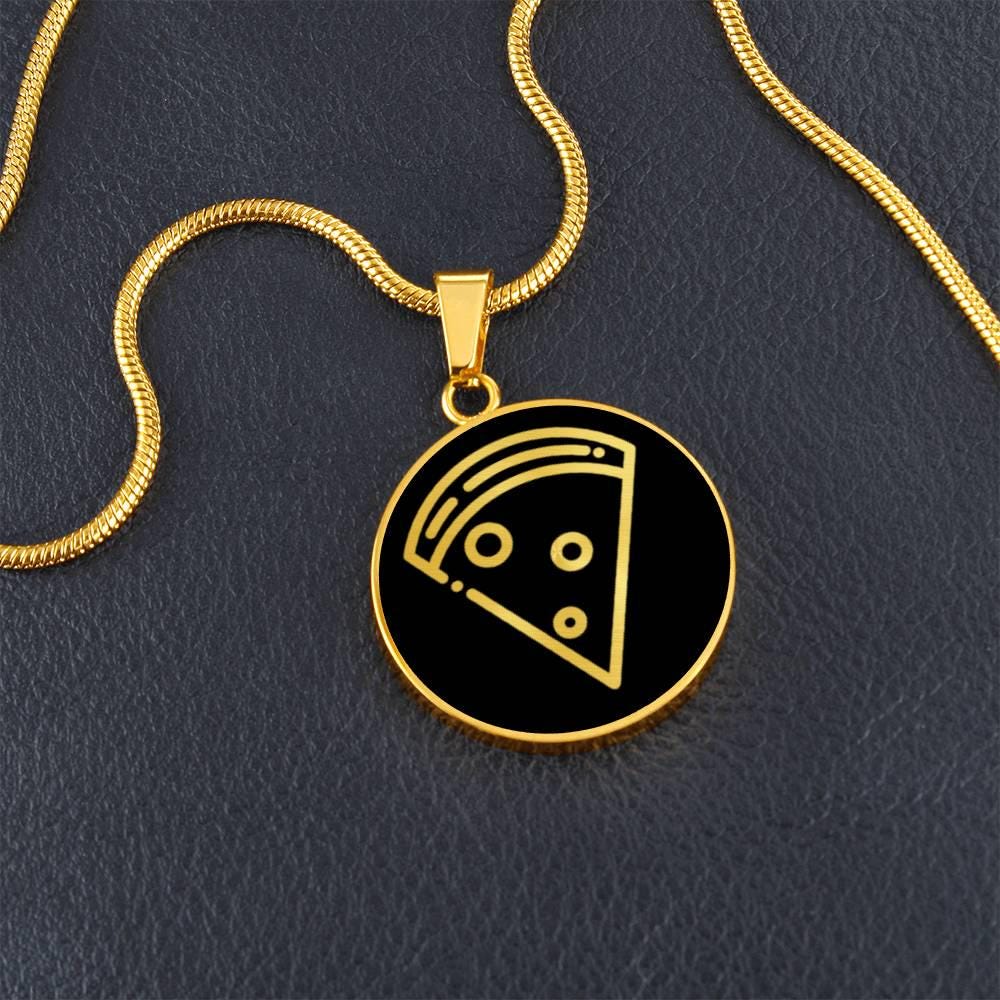 Pizza Slice Necklace: 18k Gold Finish Surgical Steel Pendant - Etsy