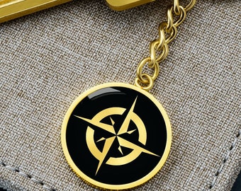 North Star Keychain - Etsy