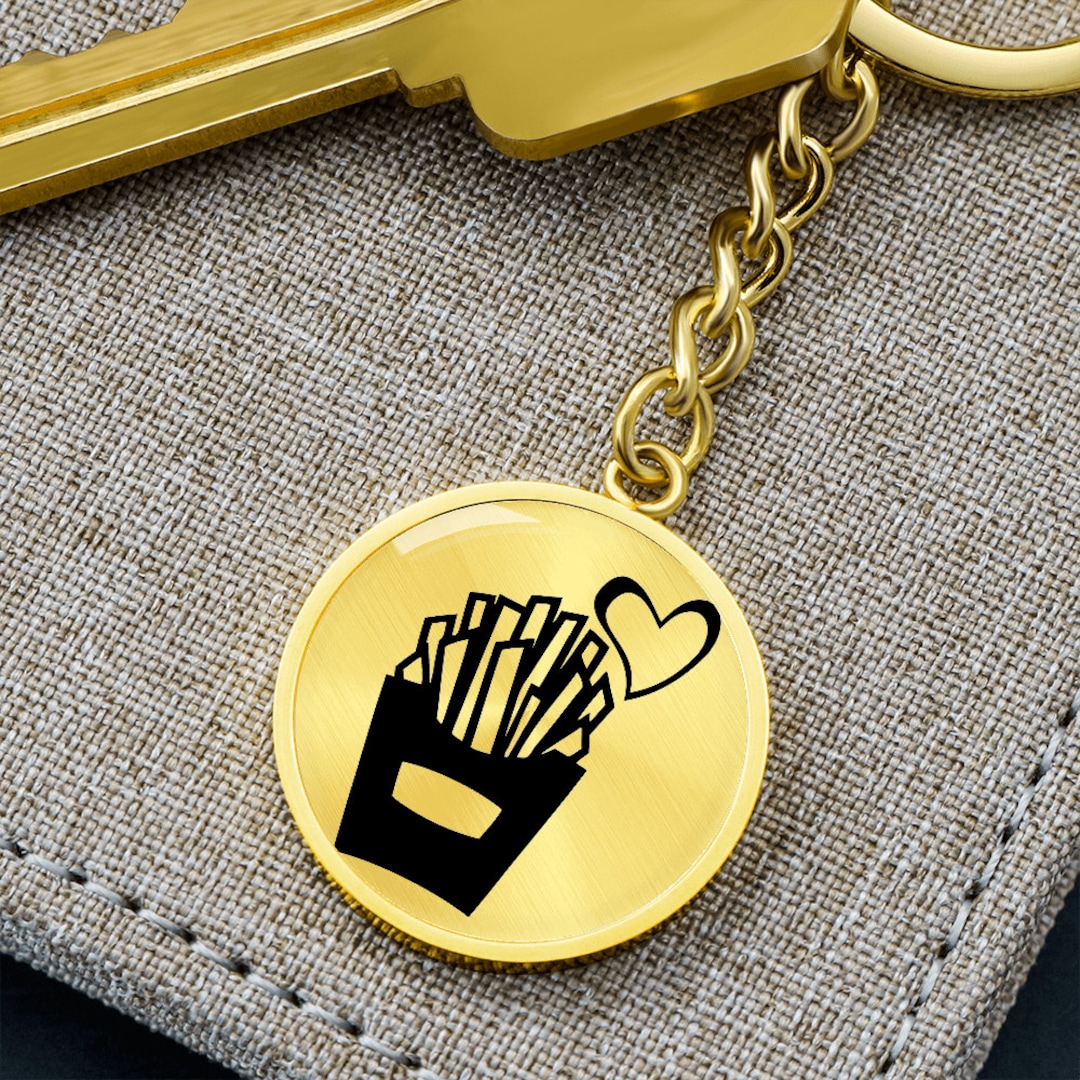 French Fries Keychain - Etsy