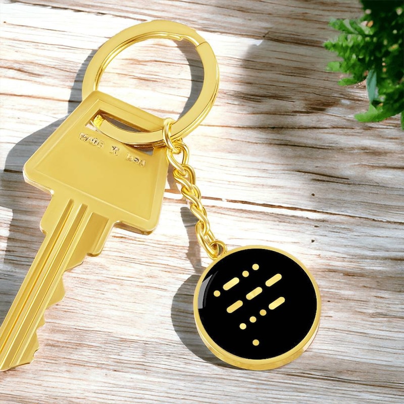 Morse Code Keyring - Etsy