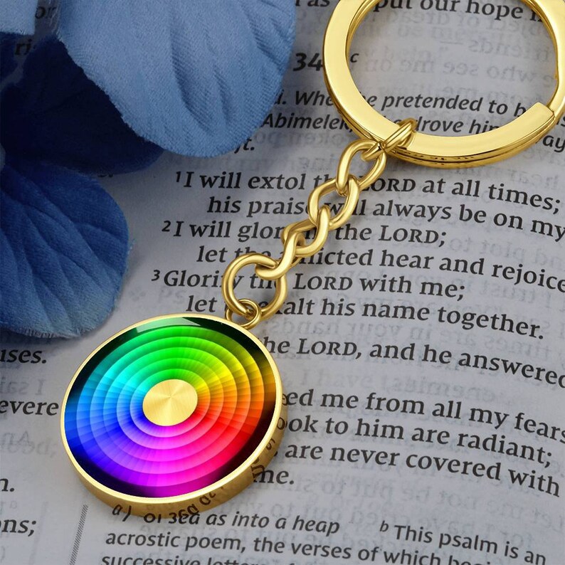 Color Wheel Keychain - Etsy