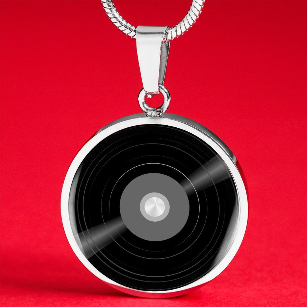 Vinyl Record Necklace - Etsy