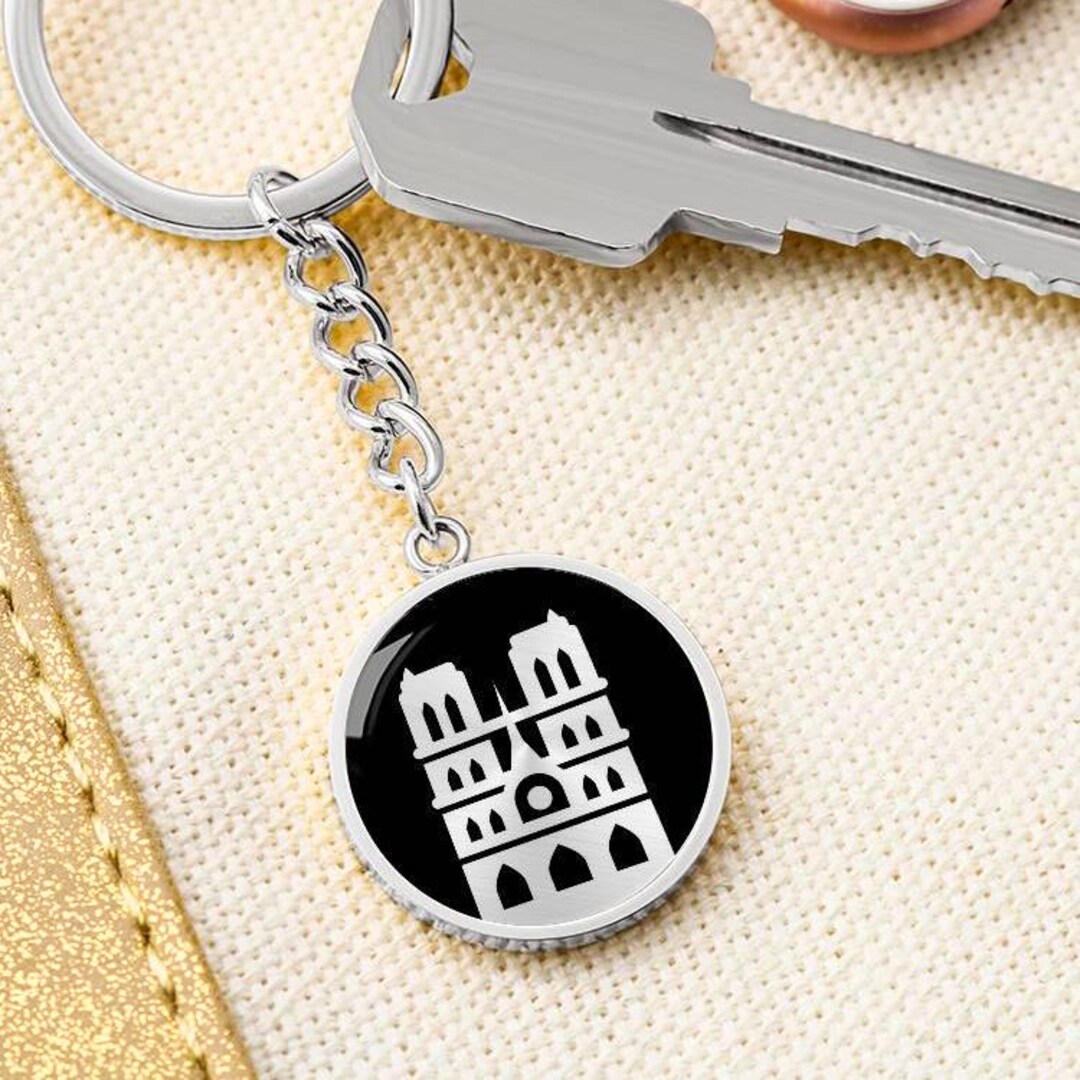 Notre Dame Keychain - Etsy