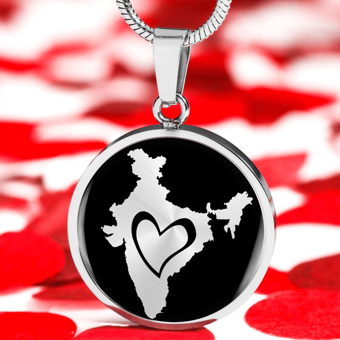 India Map Necklace - Etsy