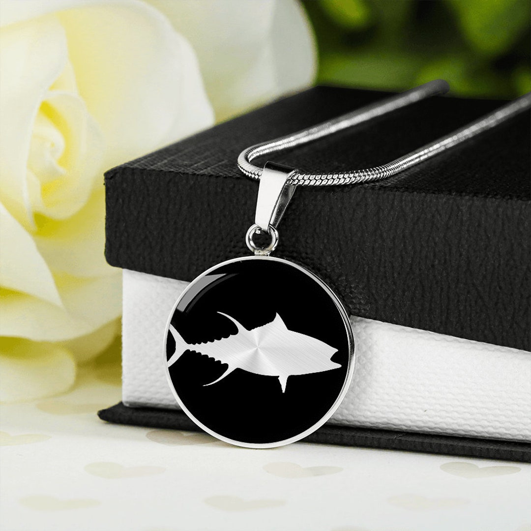 Tuna Fish Pendant Necklace: Surgical Steel Jewelry - Etsy