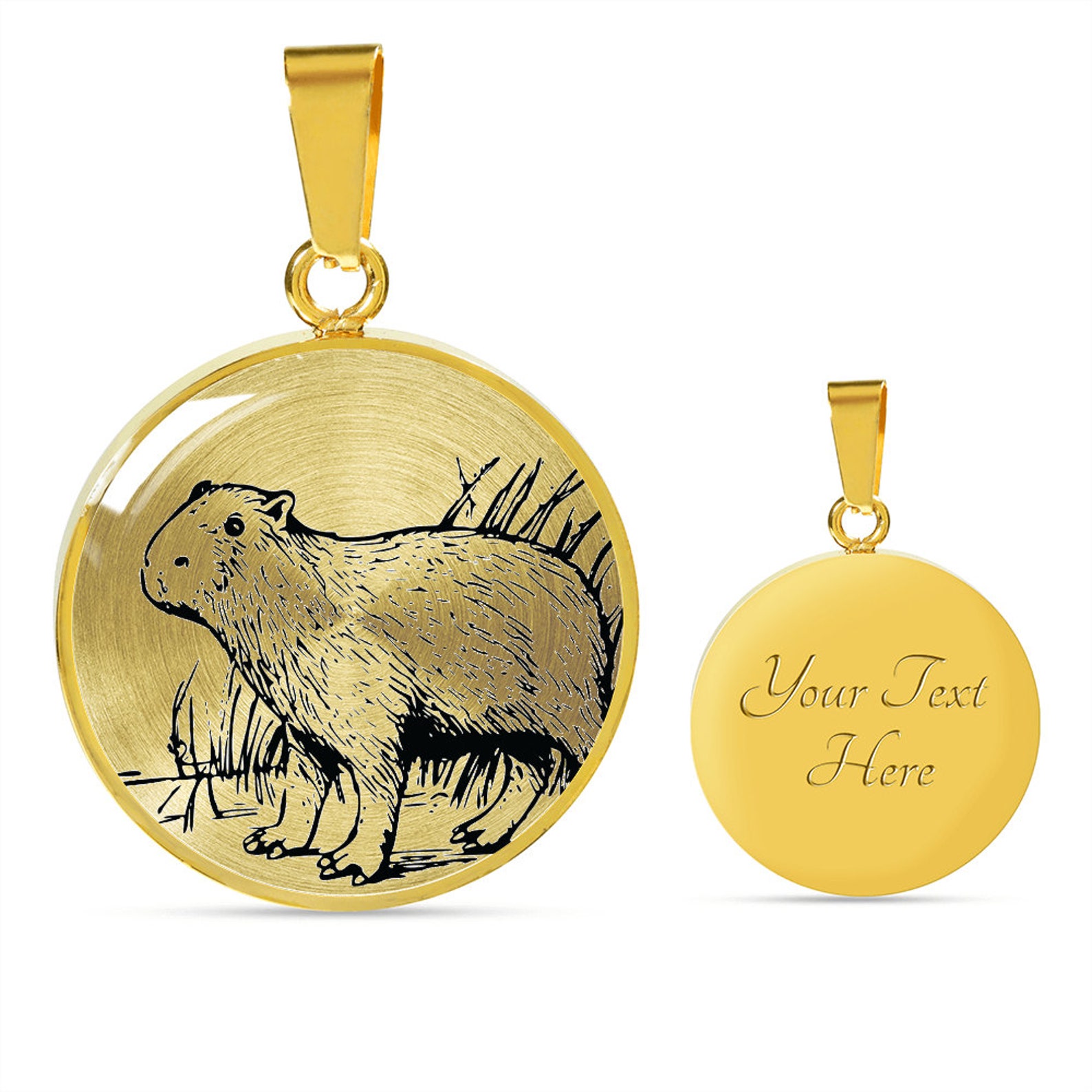 Capybara Necklace | Etsy