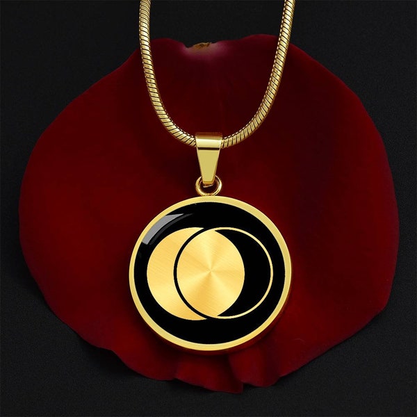 Solar Eclipse 2024 Necklace - Etsy