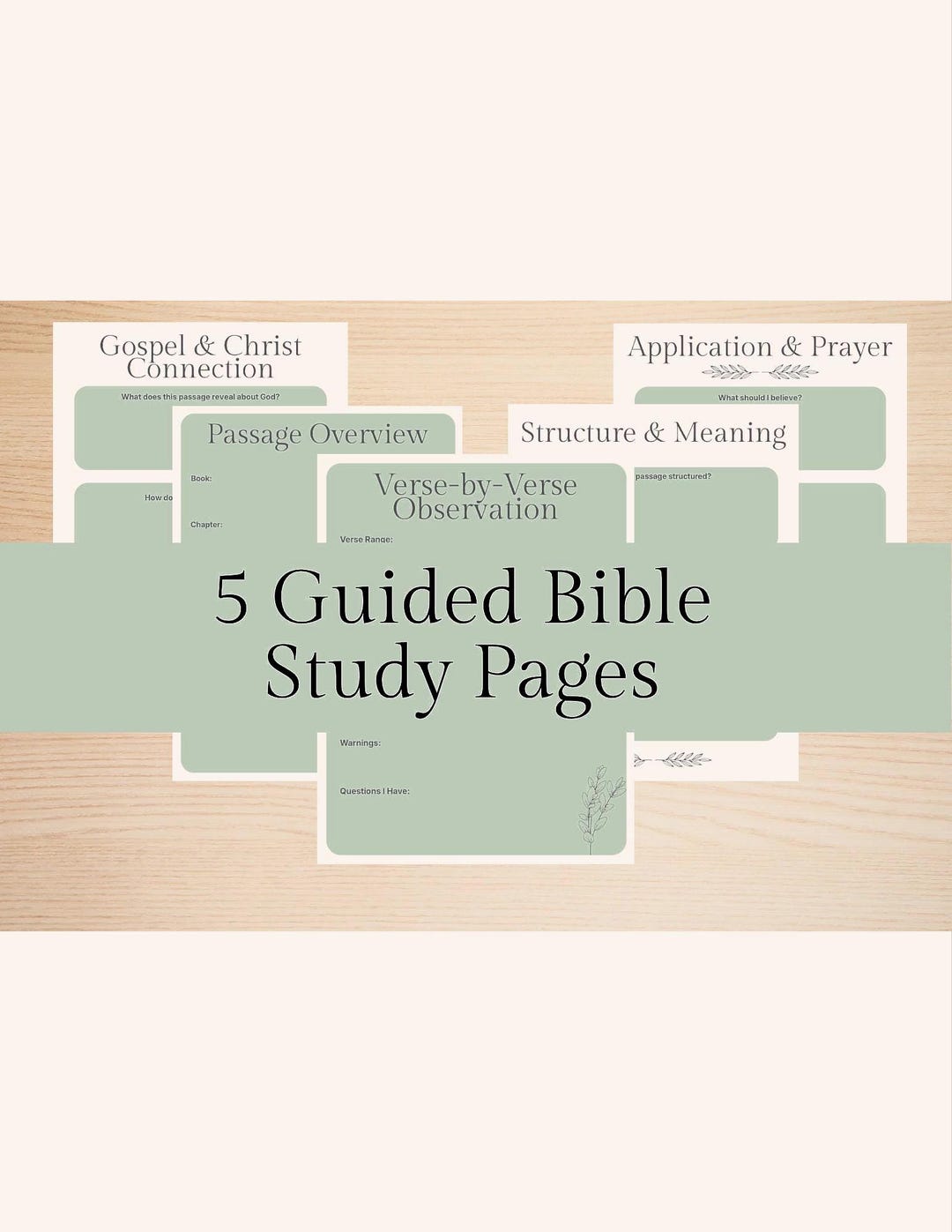 Bible Chapter Study Worksheet | Verse-by-verse Bible Study Template ...