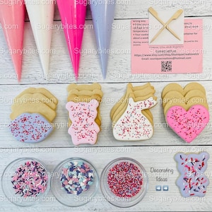 Valentine's Day Cookie Decorating Kit, Deluxe Sprinkles - Etsy