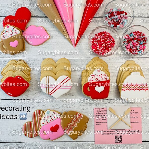Valentines Day Cookies - Etsy
