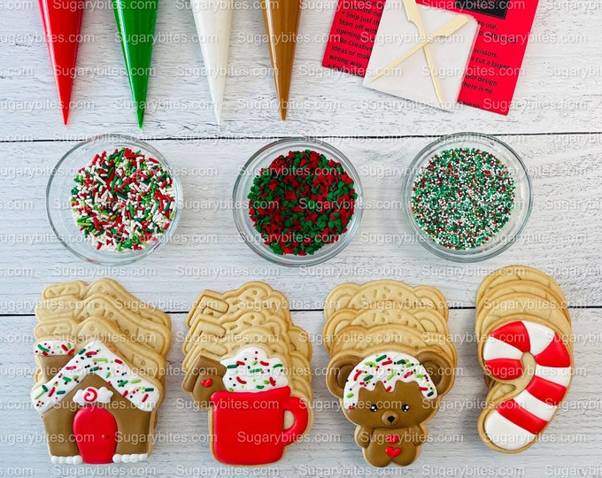Christmas Cookie Decorating Kit, Christmas DIY Cookie Kit, large ...