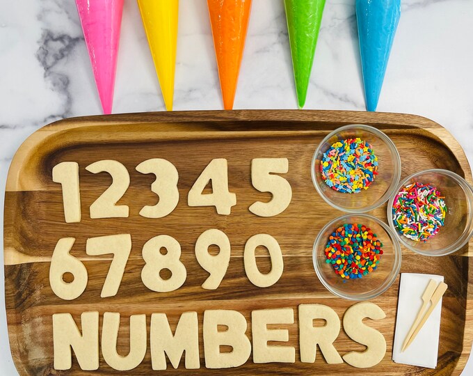 Numbers Decorating Kit, INCLUDES 30 ITEMS Cookie DIY Kit, Zoom Party ...