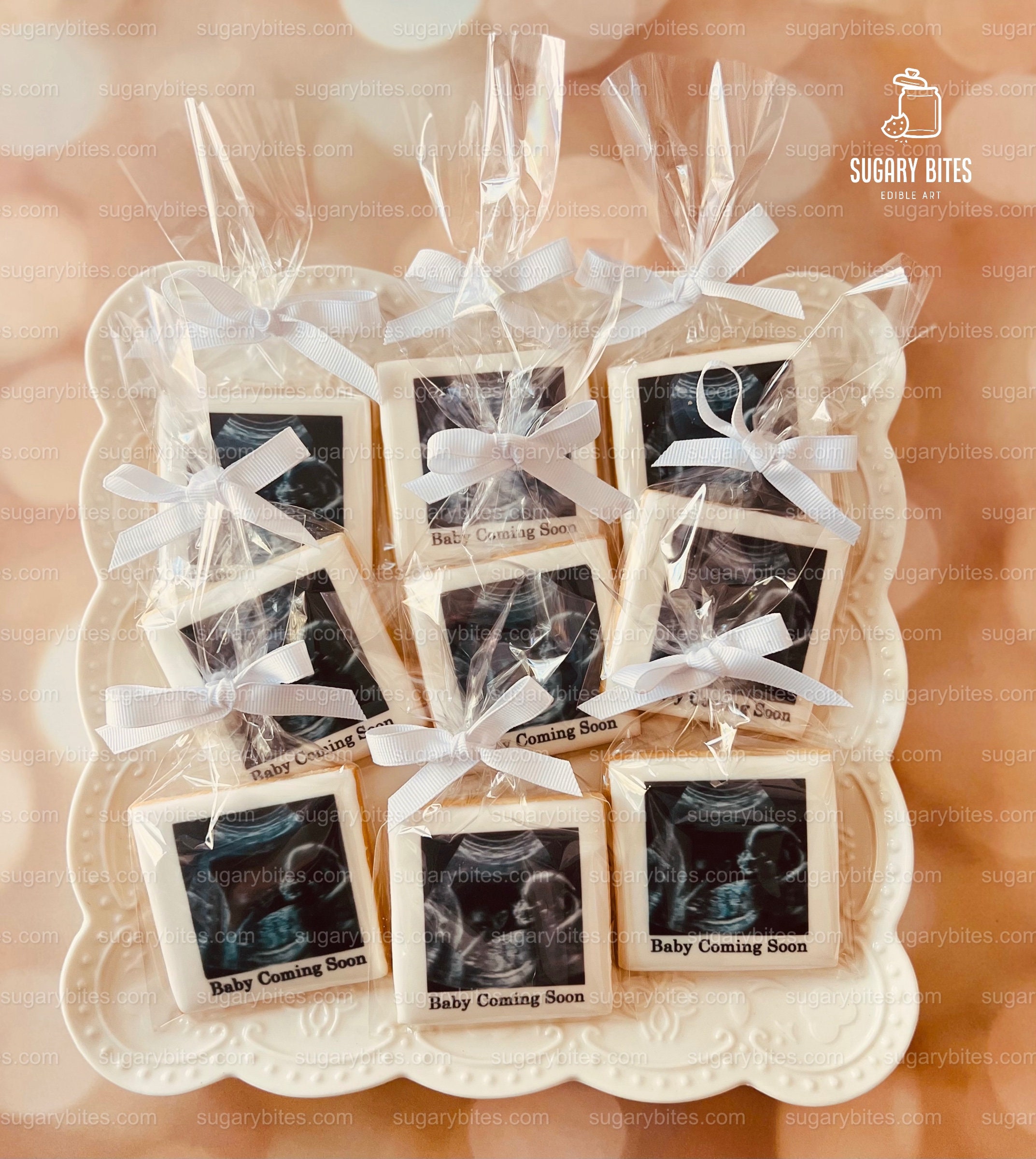 Baby Shower Cookies, Ultrasound Cookies, Edible Photo Cookies ...