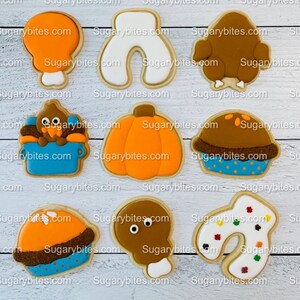 Fall Cookie Decorating Kit, Thanksgiving DIY Decorating Cookies Kit ...
