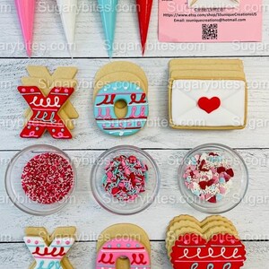 Valentine’s Day Cookie Decorating Kit, Valentines DIY Cookie Kit ...