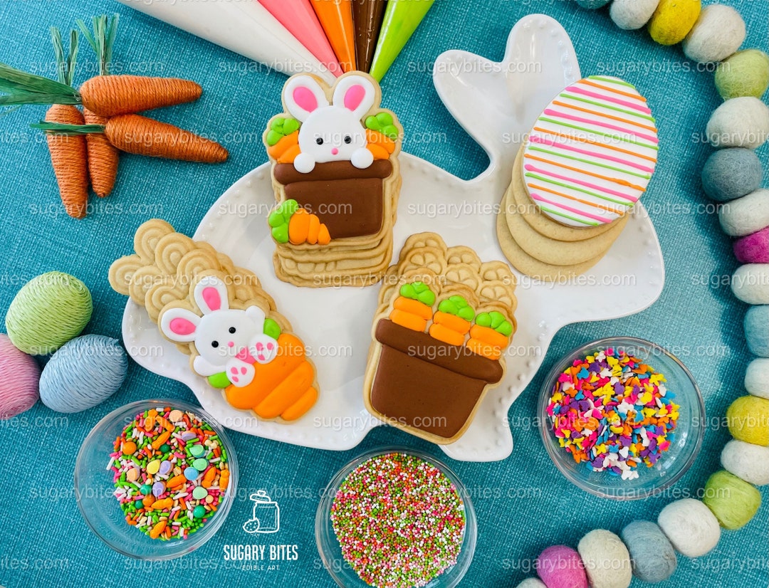 Easter Cookie Decorating Kit, DIY Spring Sugar Cookie Decorating Kit ...