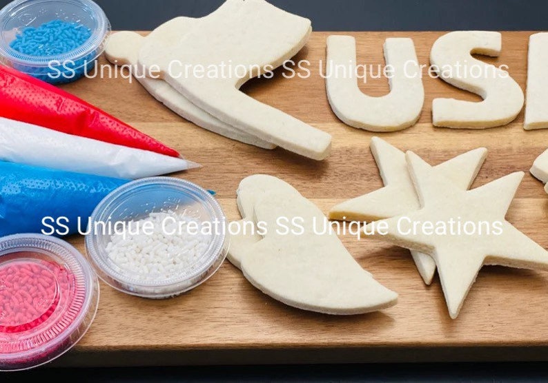 Independence Day Decorating Cookie Kit ,**INCLUDES 26 ITEMS** DIY Kit ...