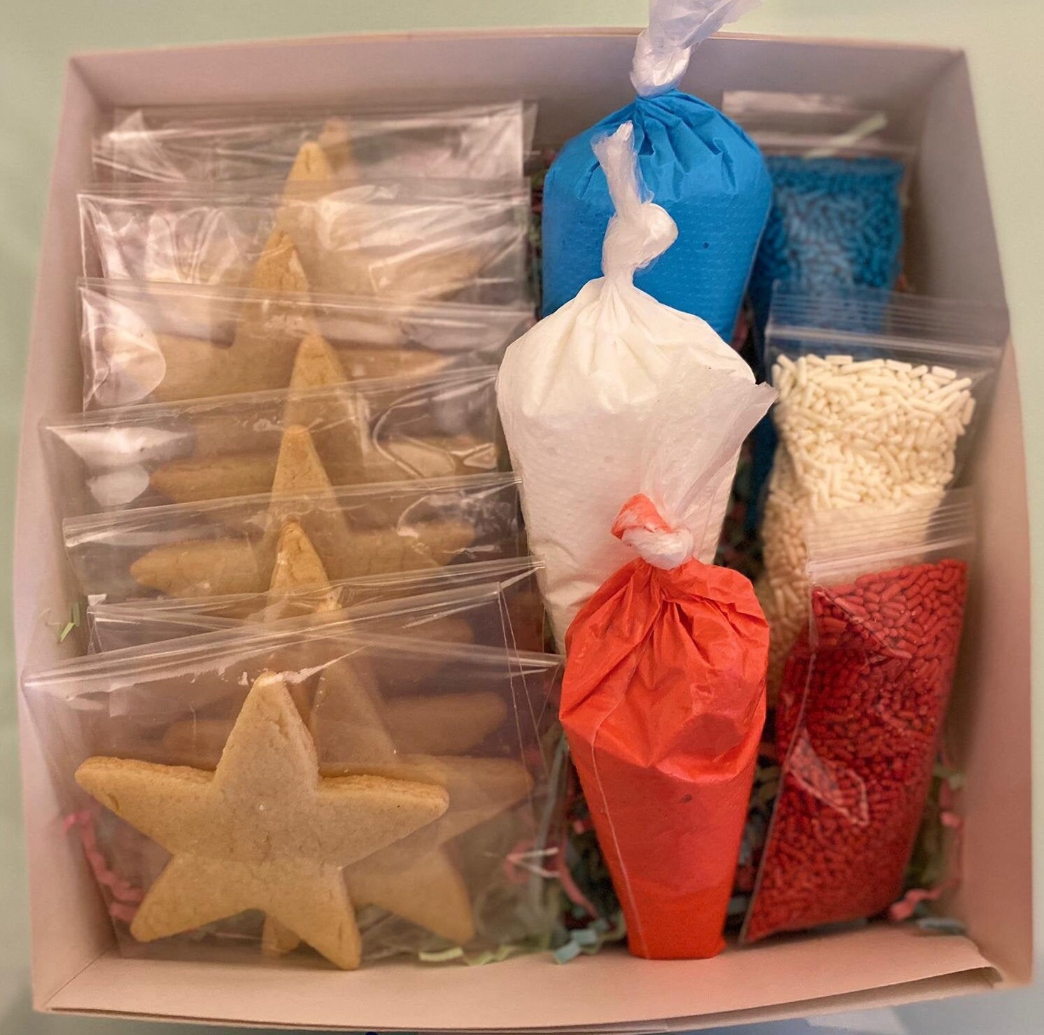 4th of July Cookie Decorating Kit Patriotic Cookie Decorating | Etsy