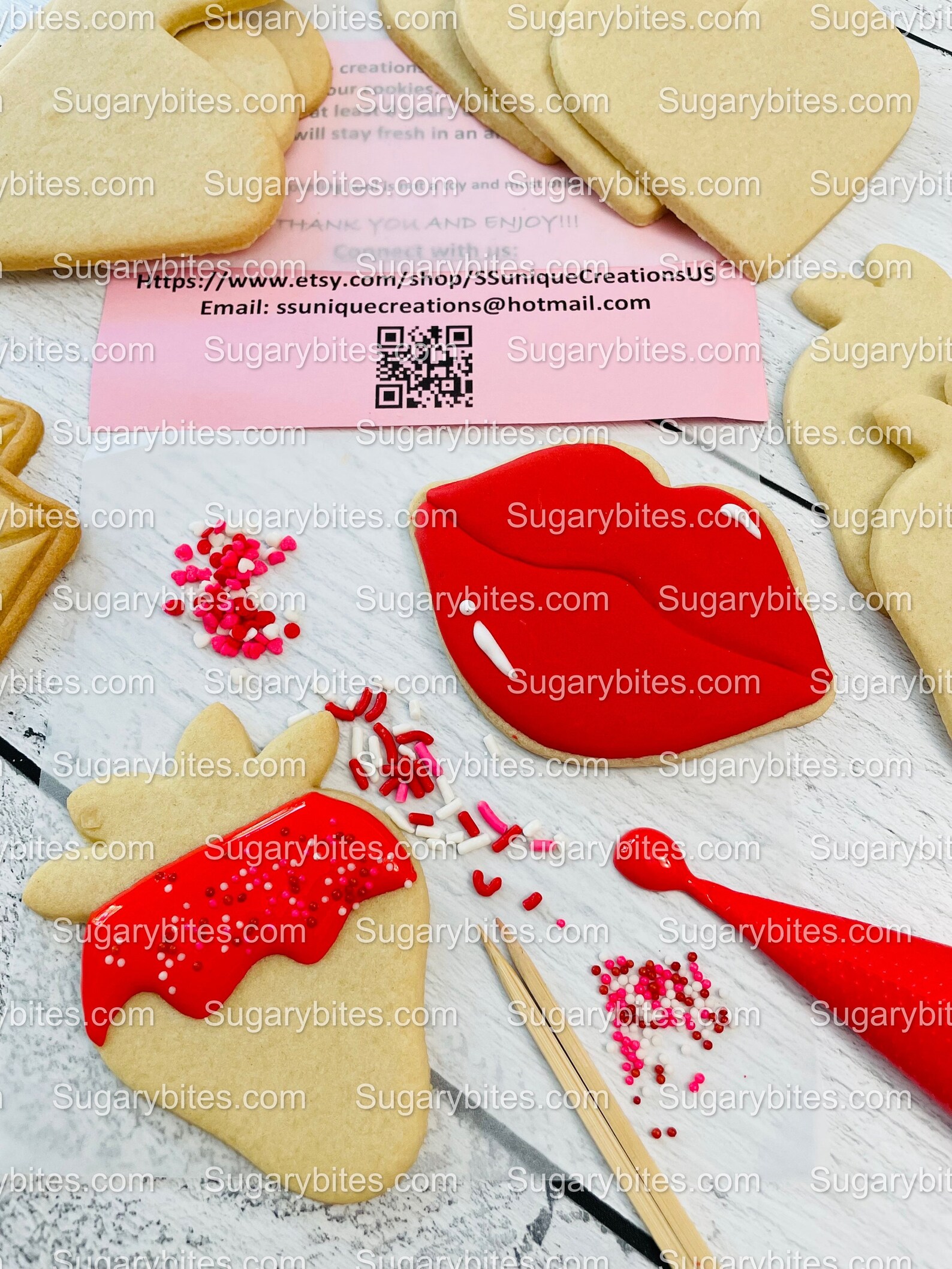 Valentines Day Cookie Decorating Kit, Valentines DIY Cookie Kit ...