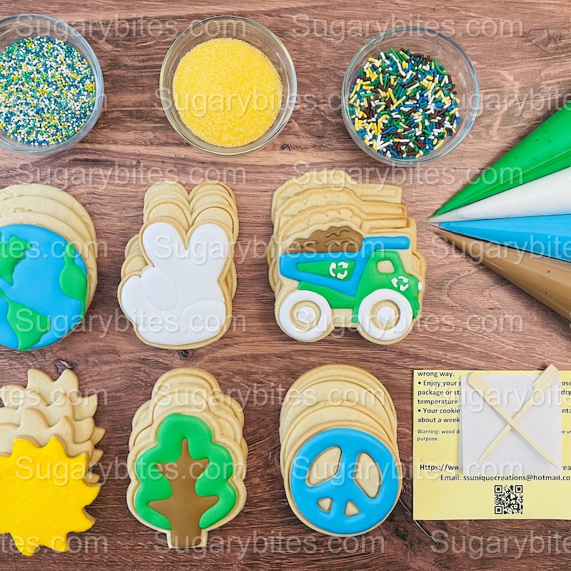 Earth Day Cookies - Etsy