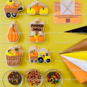 Fall Cookie Decorating Kit, Fall DIY Decorating Cookies Kit, (large ...