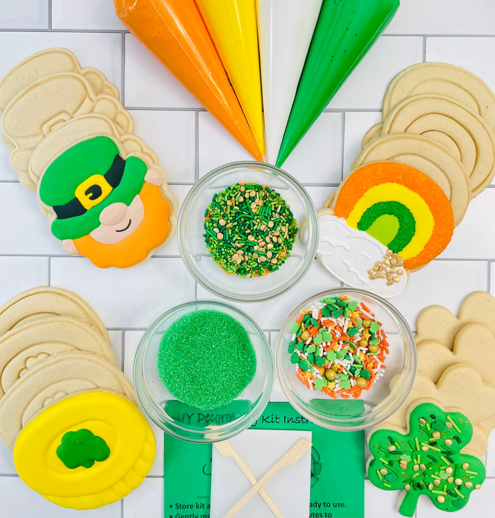 St Patricks Day Cookie Decorating Kit St. Patricks Day DIY | Etsy