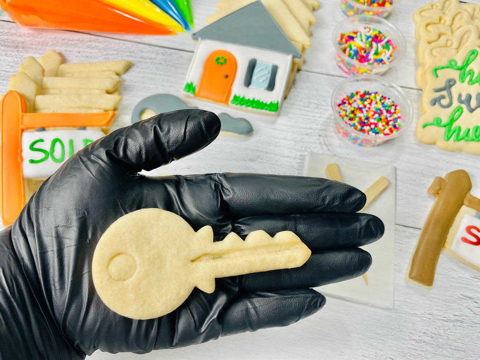 Home Sweet Home Decorating Kit large Cookies House - Etsy