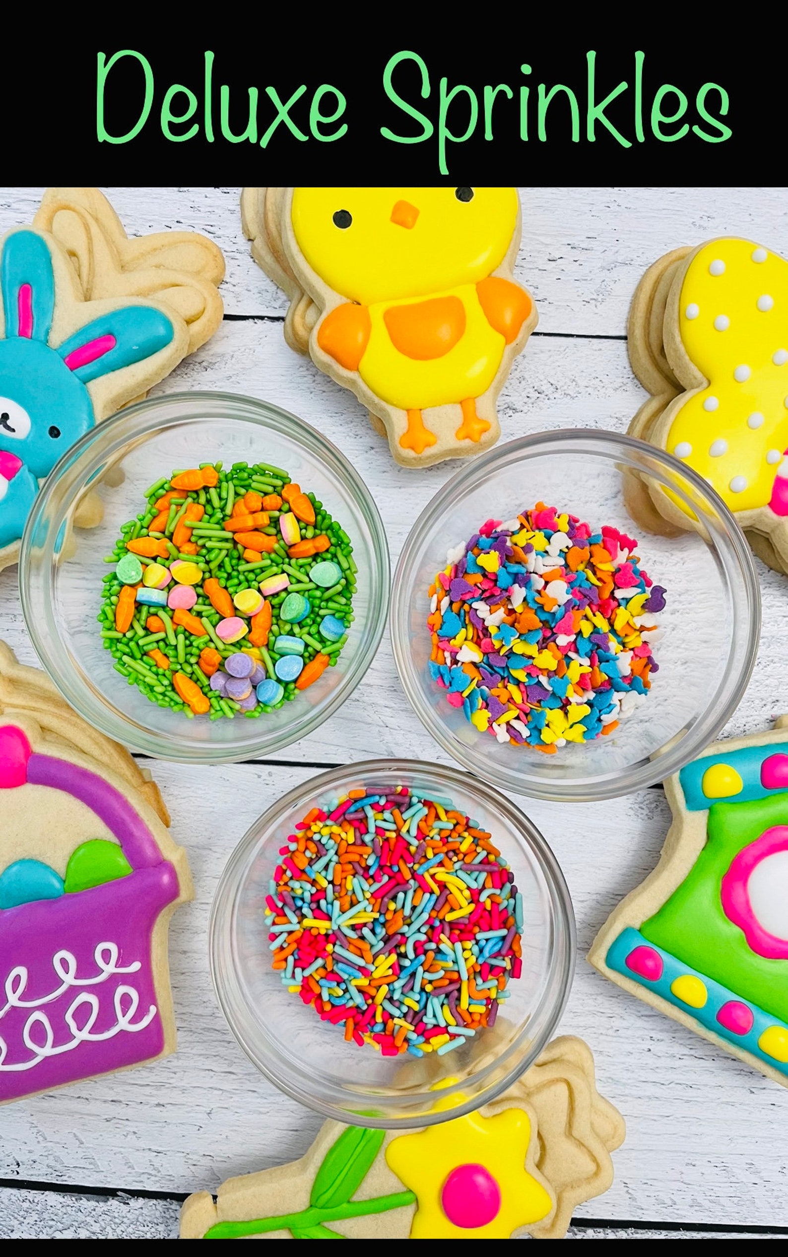 Spring Cookie Decorating Kit, DIY Cookie Kit, **INCLUDES 25 ITEMS ...