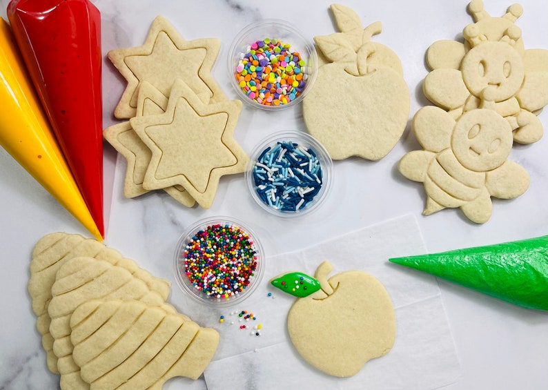 Rosh Hashanah Cookie Decorating Kit large Cookies - Etsy