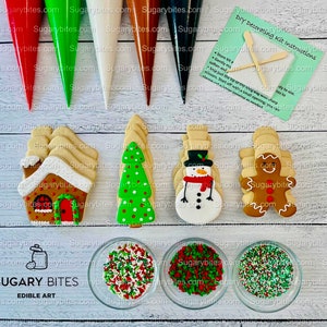 Christmas Cookie Decorating Kit, Christmas DIY Cookie Kit, (large ...