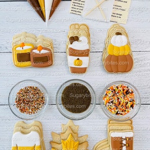 Fall Cookie Decorating Kit, Fall DIY Cookie Kit, (large Cookies ...