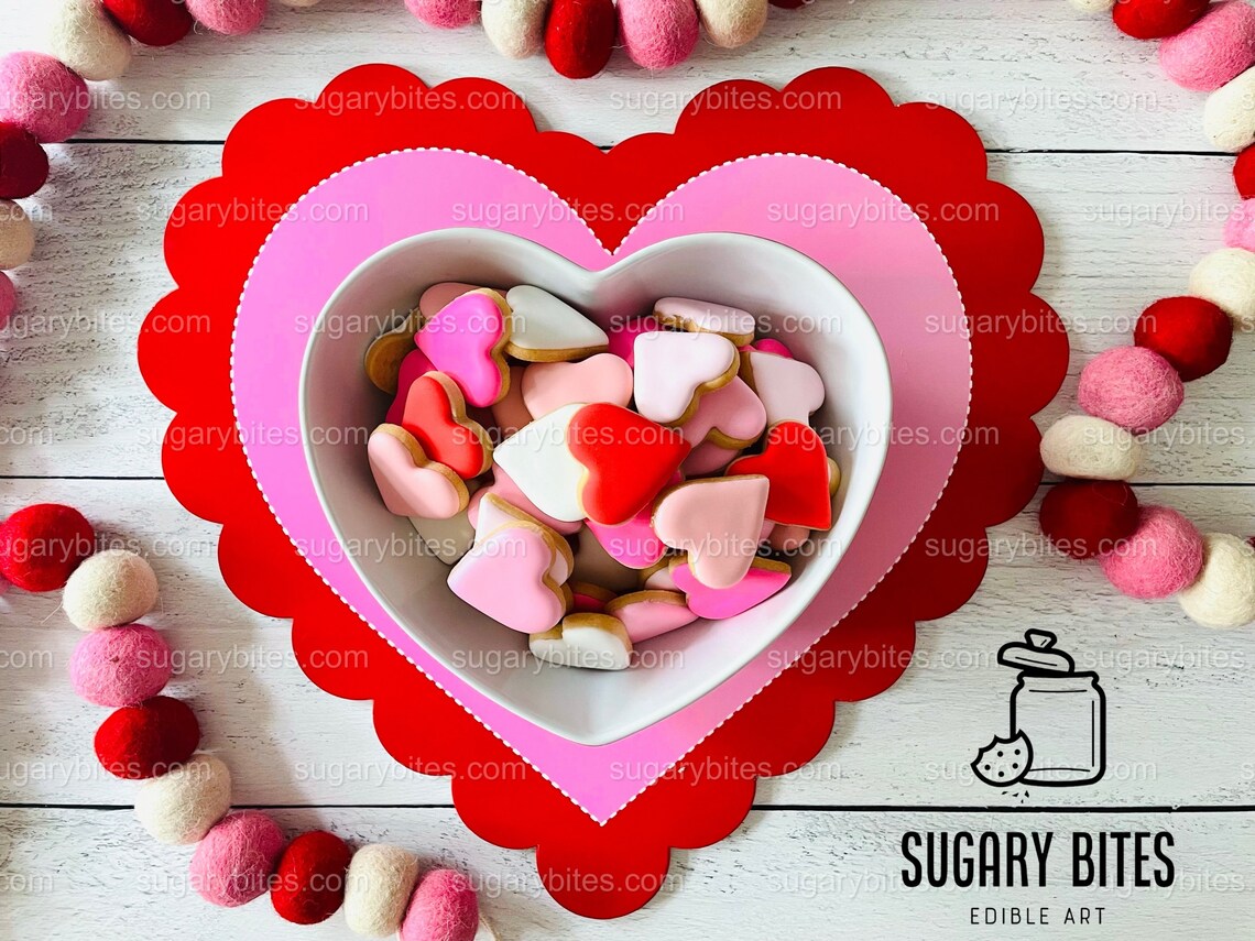 Valentines Day Mini Heart Cookie Packs, Sugar Vanilla or Gluten Free ...