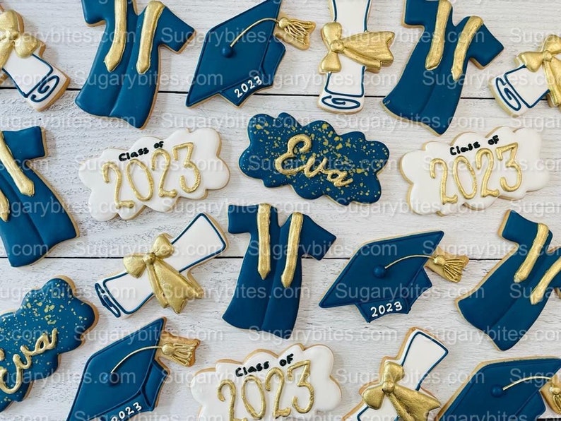 Graduation Cookies, Graduation Party, (large Cookies), Includes 12 ...