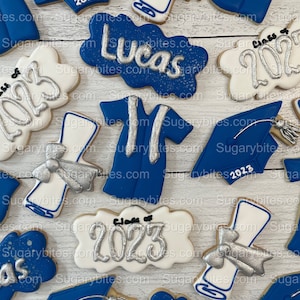 Graduation Cookies, Graduation Party, (large Cookies), Includes 12 ...