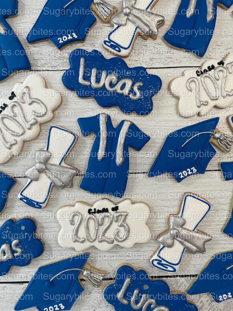 Graduation Cookies, Graduation Party, (large Cookies), Includes 12 ...