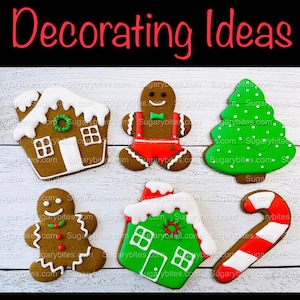 Gingerbread Cookie Decorating Kit, Christmas DIY Cookie Kit, (large ...
