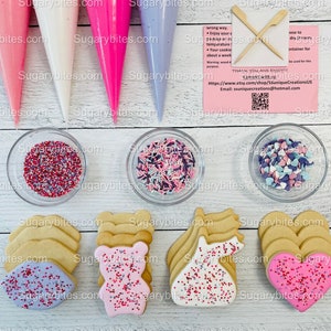 Valentine’s Day Cookie Decorating Kit, Valentines DIY Cookie Kit ...