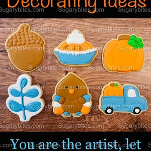 Fall Cookie Decorating Kit, Thanksgiving DIY Cookies, 24 Piece Set - Etsy
