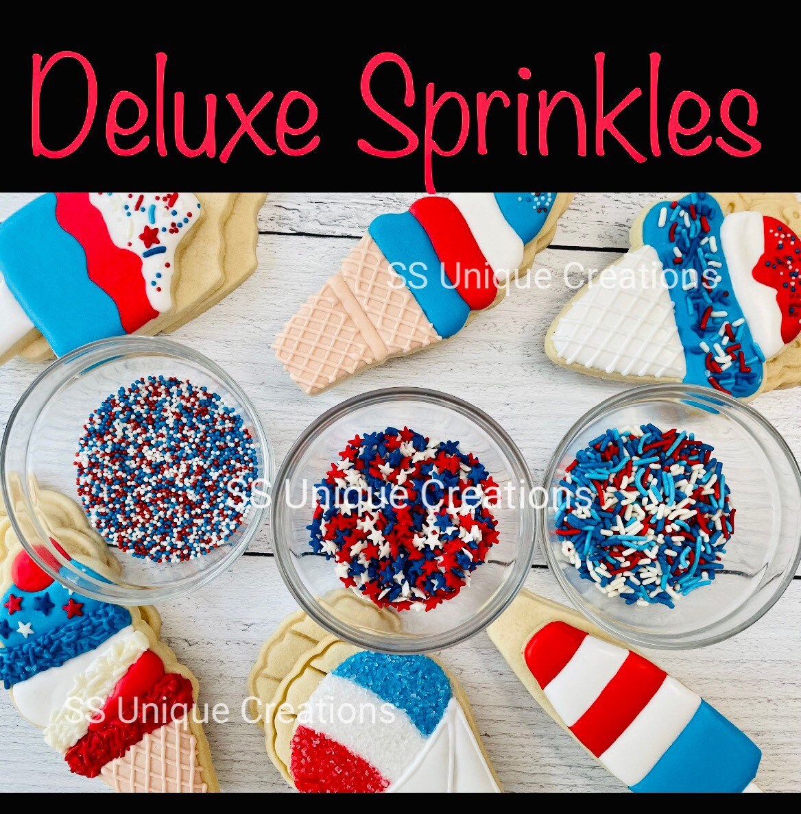 4th of July Cookie Decorating Kit, DIY Memorial Day Decorating Cookies ...