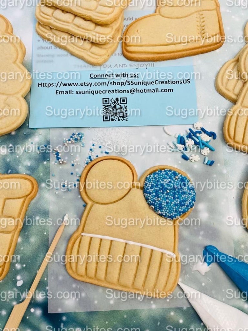 Winter Cookie Decorating Kit Winter DIY Cookie Kit large - Etsy
