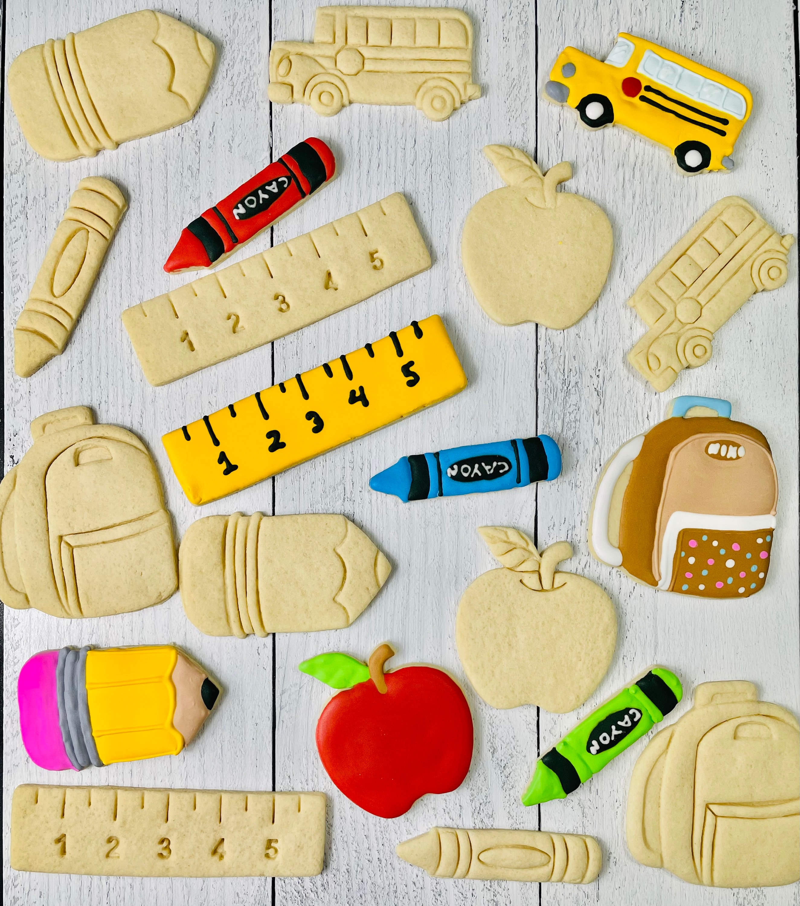 Back to School Cookie Decorating Kit, ***INCLUDES 24 ITEMS***** (large ...
