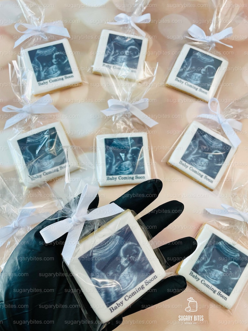 Baby Shower Cookies, Ultrasound Cookies, Edible Photo Cookies ...