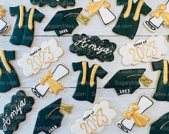 Graduation Cookies, Graduation Party, (large Cookies), Includes 12 ...