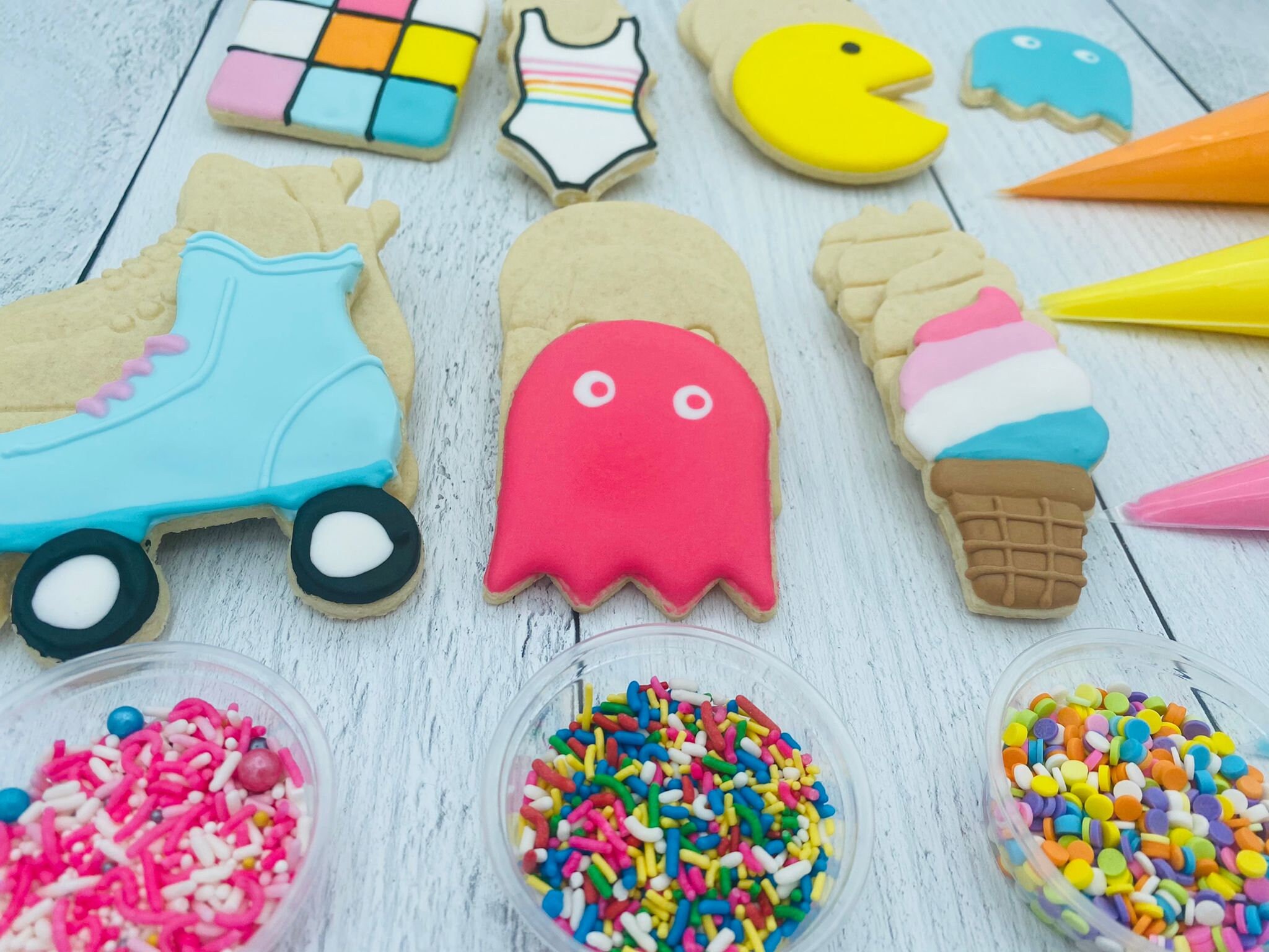 80s Theme Cookie Decorating Kit INCLUDES 23 ITEMS | Etsy