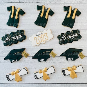 Graduation Cookies, Graduation Party, (large Cookies), Includes 12 ...